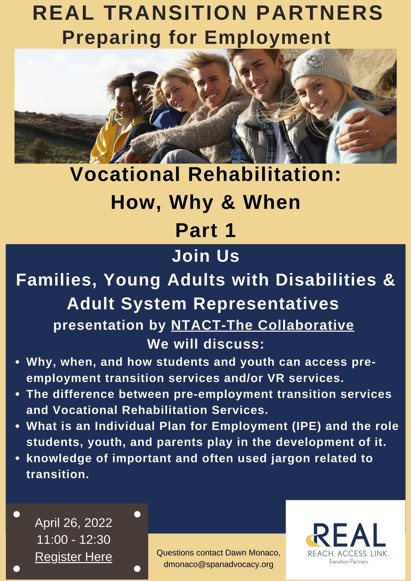 REAL Transition Partners | SPAN Parent Advocacy Network